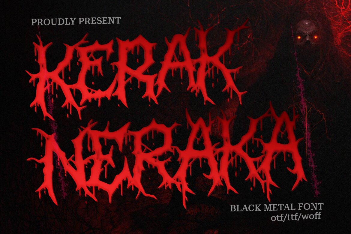 Kerak Neraka | Black Metal Font | Deeezy