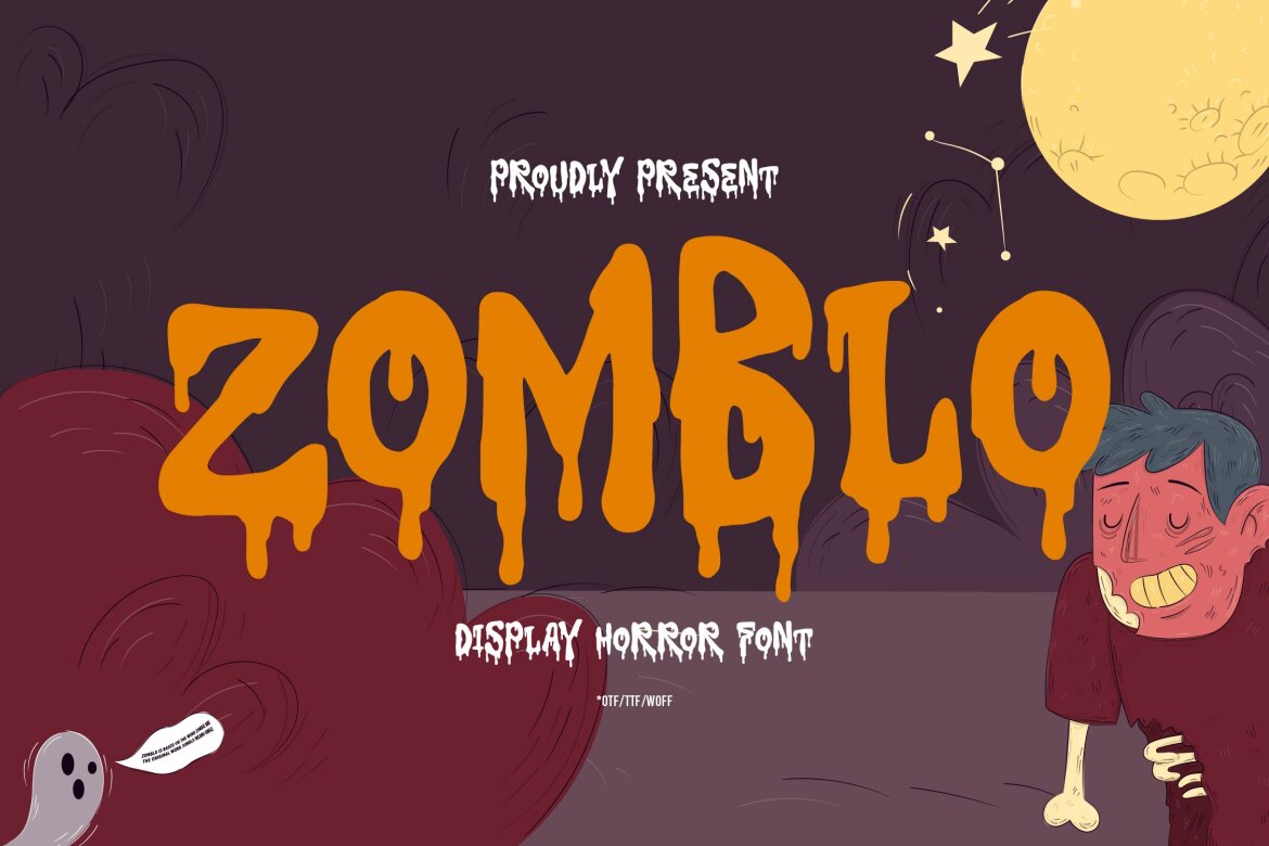 Zomblo | Halloween Horror Font | Deeezy