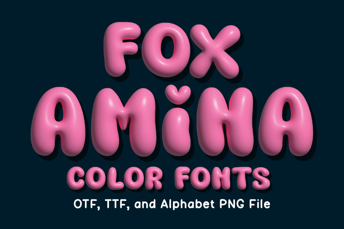 Fox Amina Color Font | Deeezy