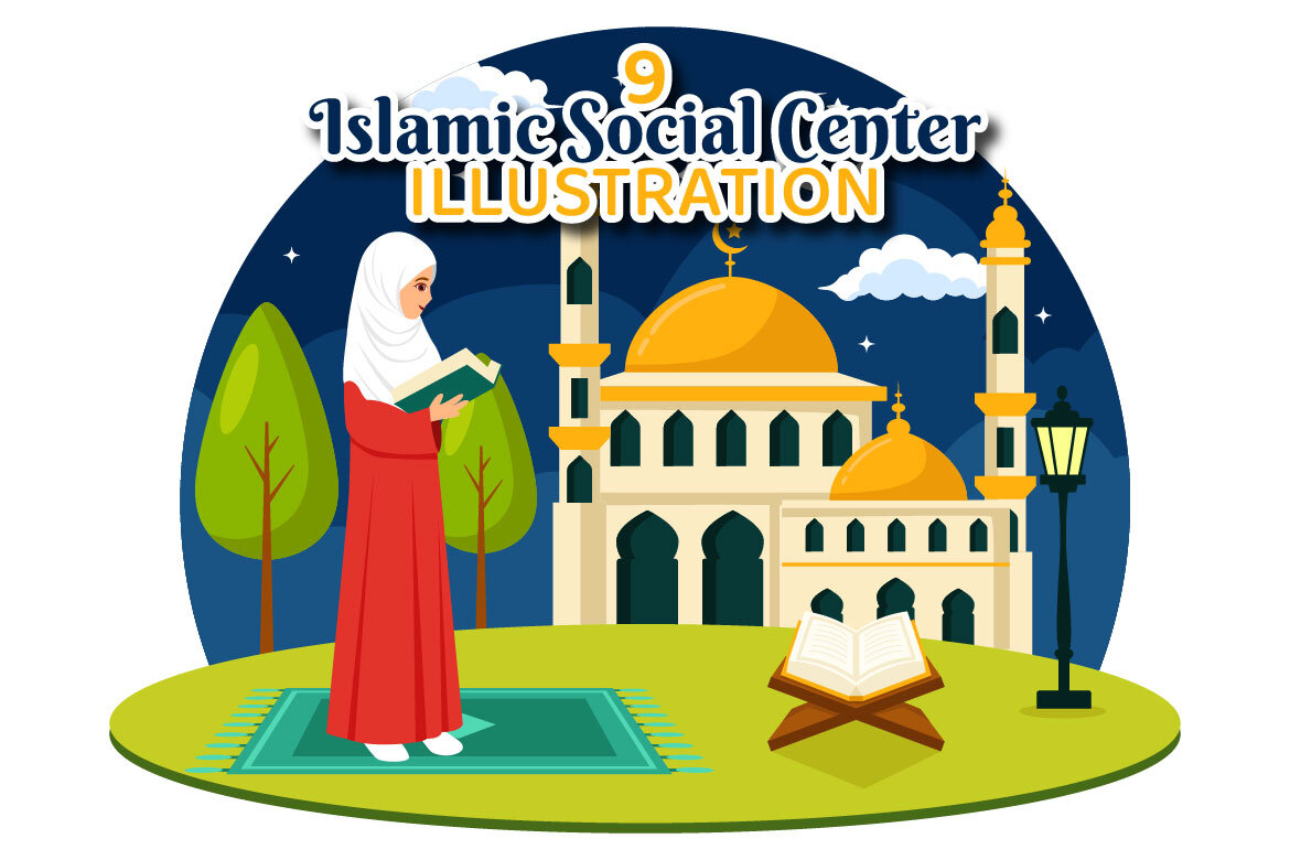 9 Islamic Social Center Illustration | Deeezy