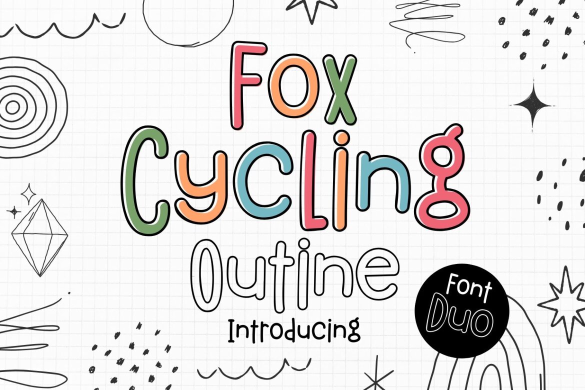 Fox Cycling Font Duo | Deeezy