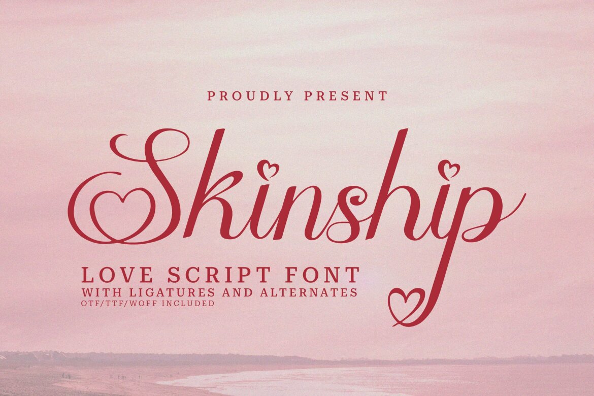 Skinship | Love Script Font | Deeezy