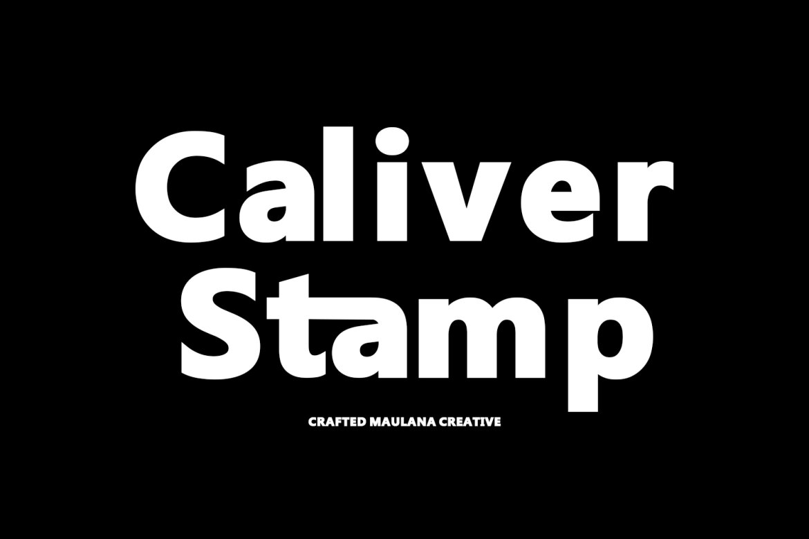 Caliver Stamp Sans Serif Crafted Font | Deeezy