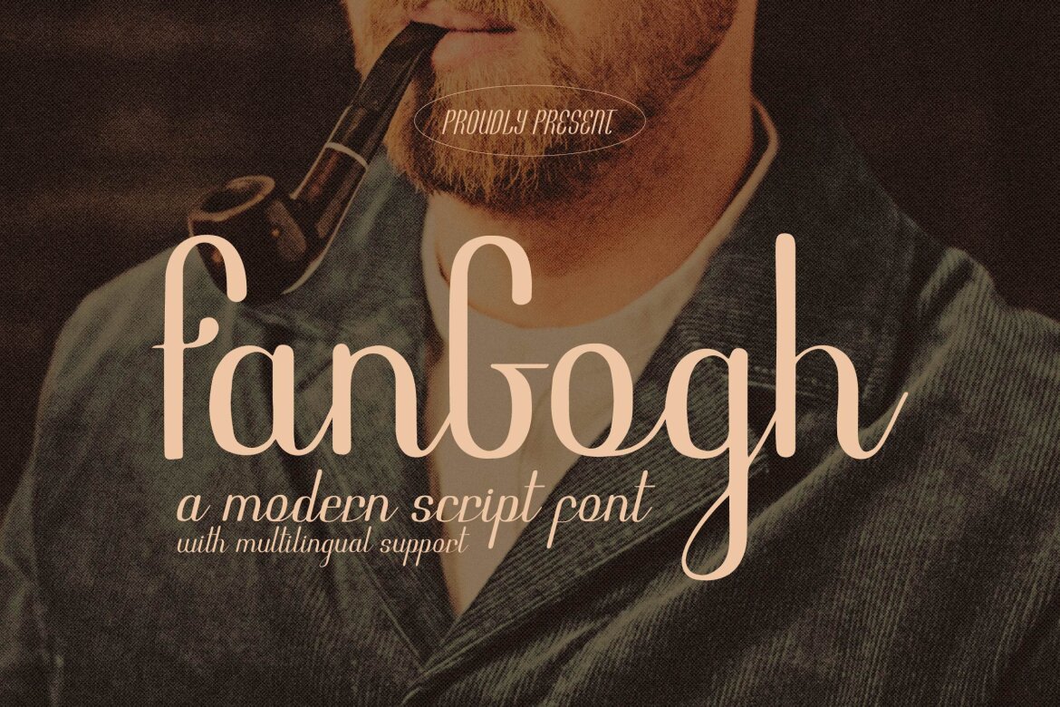 Fangogh | Modern Script Font | Deeezy