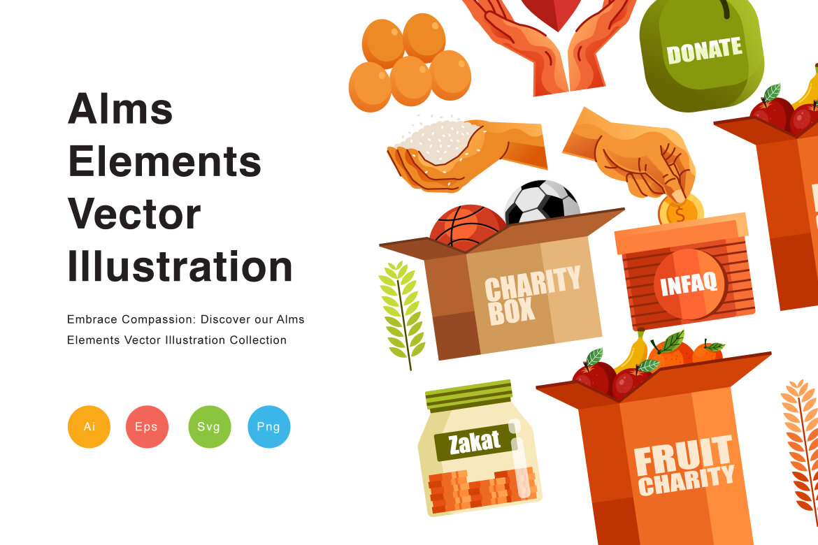 Alms Elements Vector Illustration | Deeezy