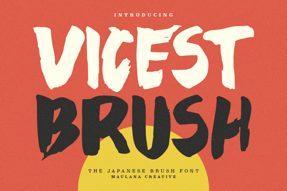 Vicest Japanese Brush FREE Font | Deeezy