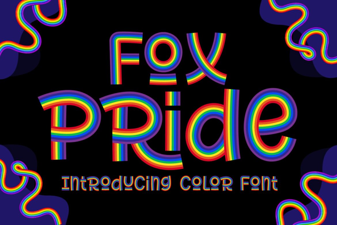 Fox Pride Color Font | Deeezy