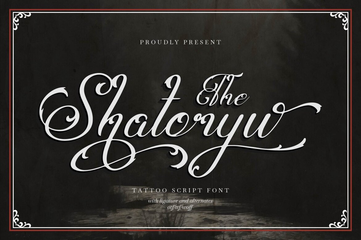 Shatoryu | Tattoo Script Font | Deeezy