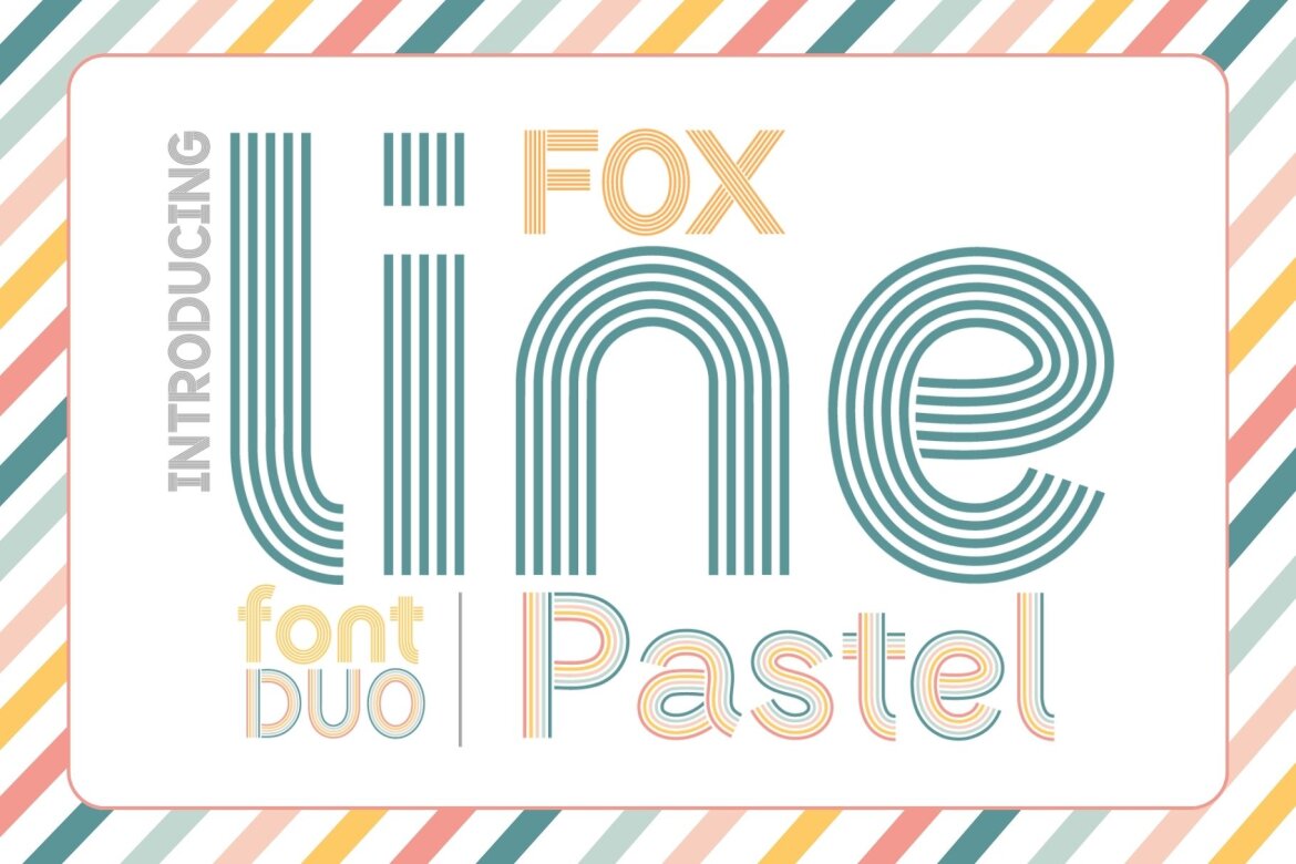 Fox Line Pastel & Fox Line Font Duo | Deeezy