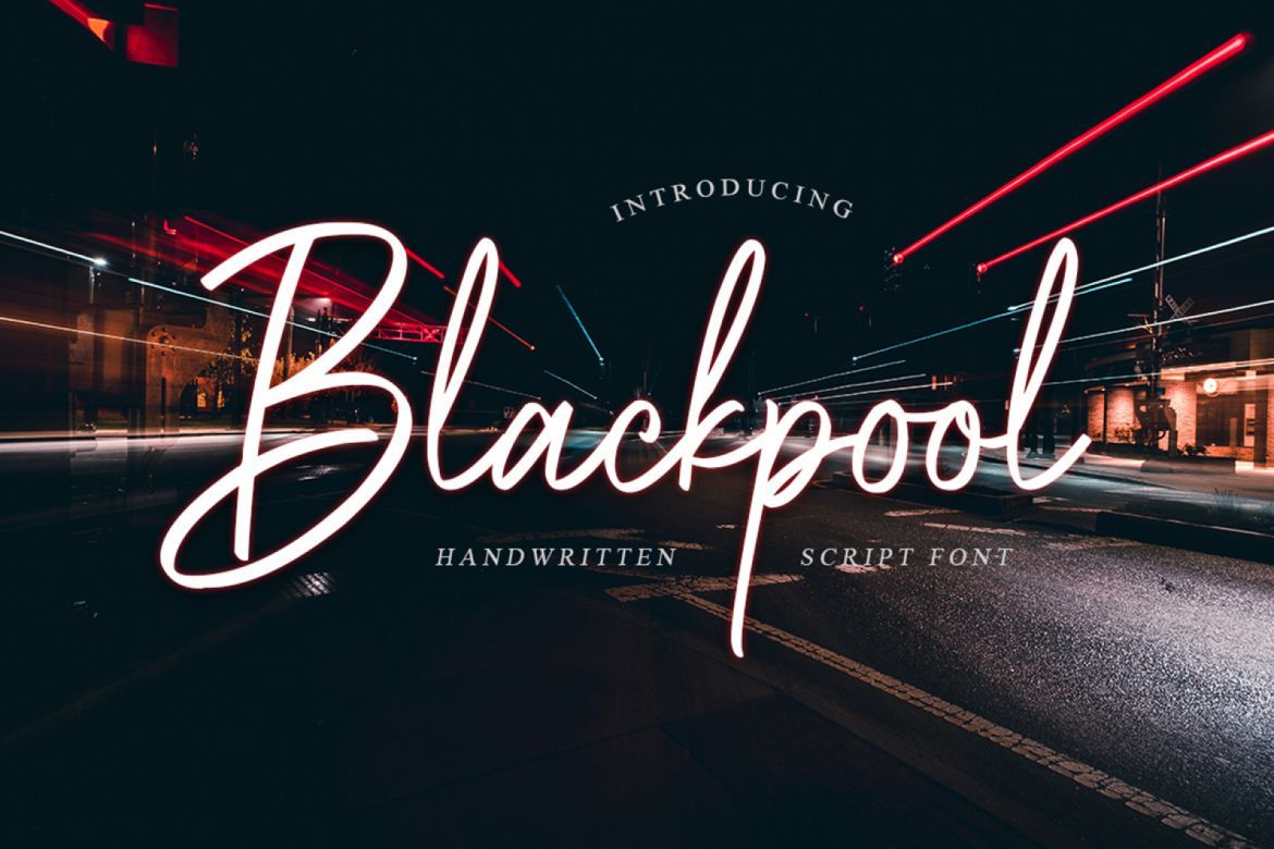 Blackpool - Handwritten Font | Deeezy