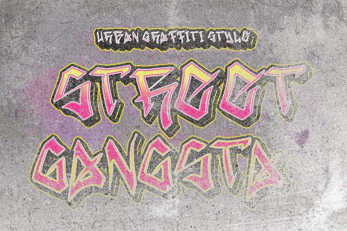 Street Gangsta FREE Graffiti Font | Deeezy