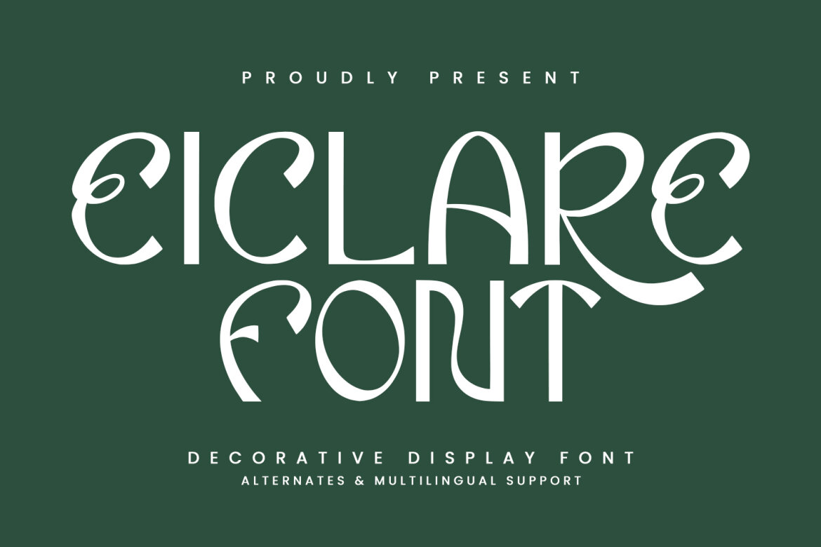 Eiclare Decorative FREE Display Font | Deeezy