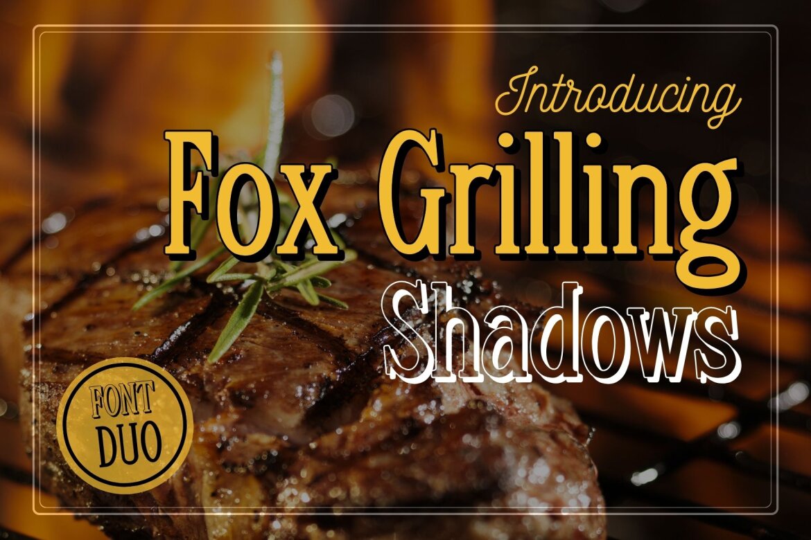 Fox Grilling Font Duo | Deeezy