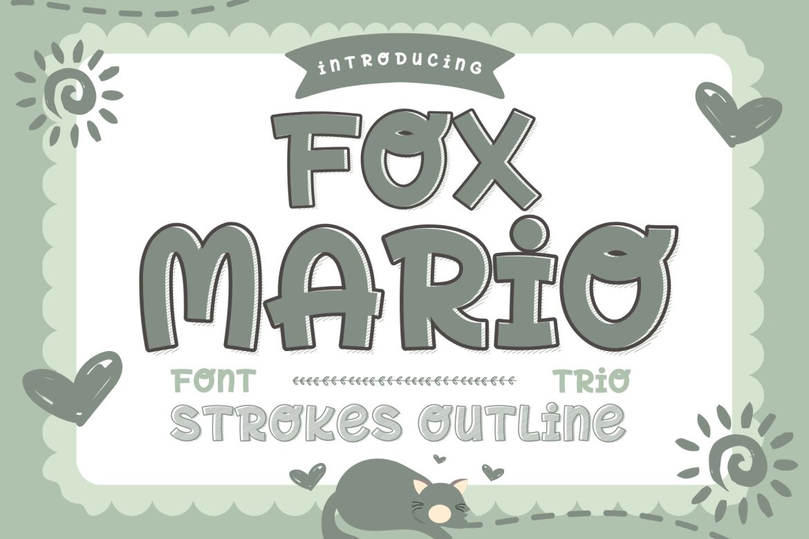 Fox Mario Font Trio | Deeezy