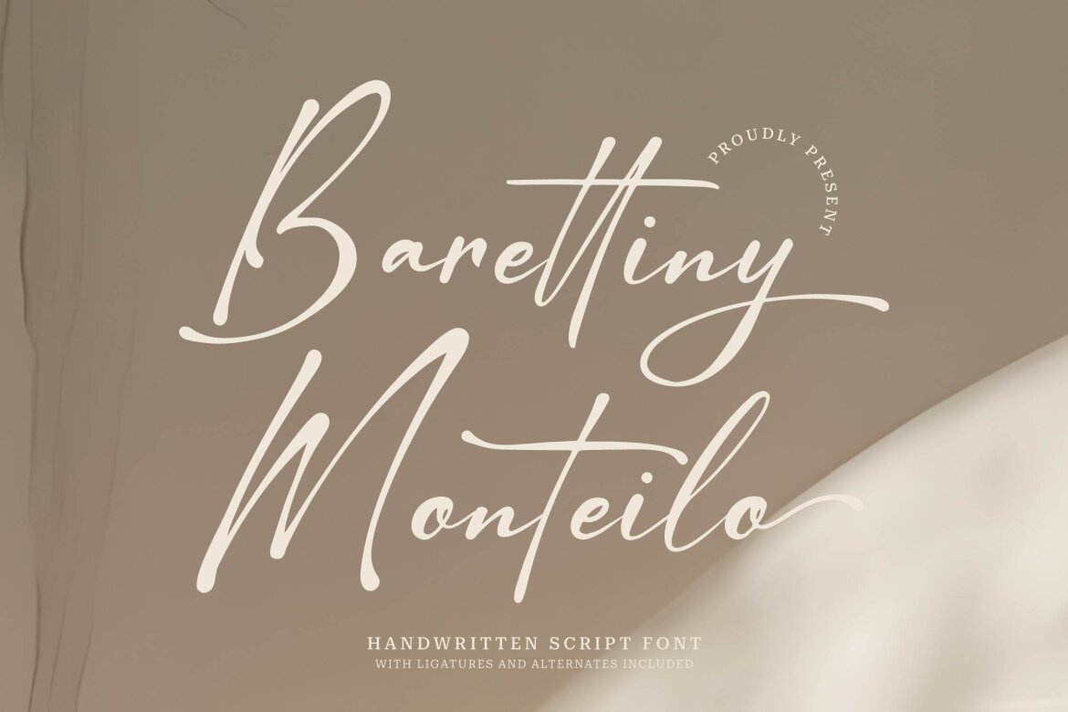 Barettiny Monteilo | Handwritten Script Font | Deeezy