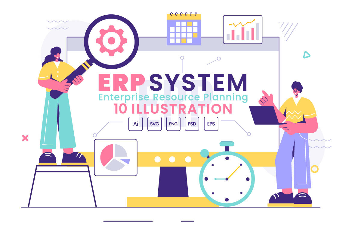10 ERP Enterprise Resource Planning System Illustration | Deeezy