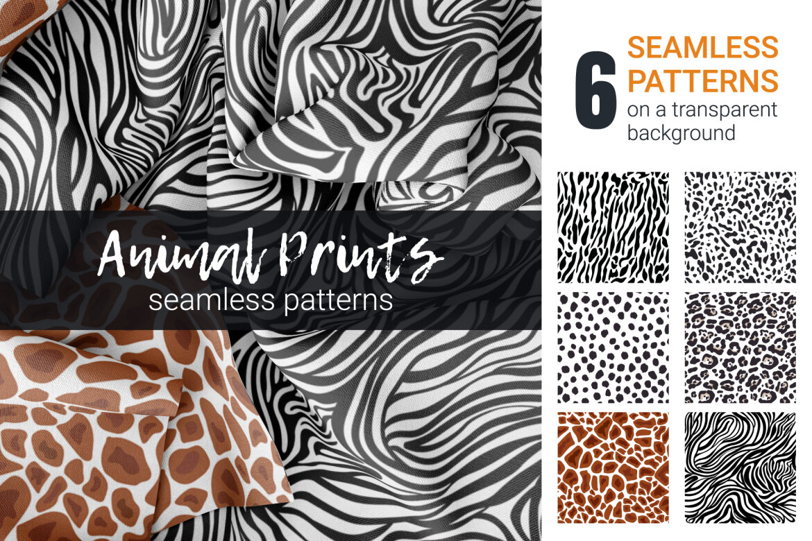 6 Wild Animal Seamless Patterns | Deeezy