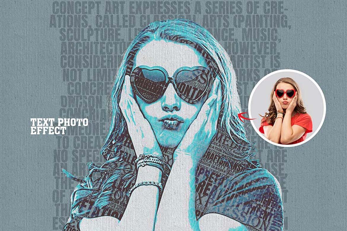 Cutout Text Overlay With Color Filters | Deeezy