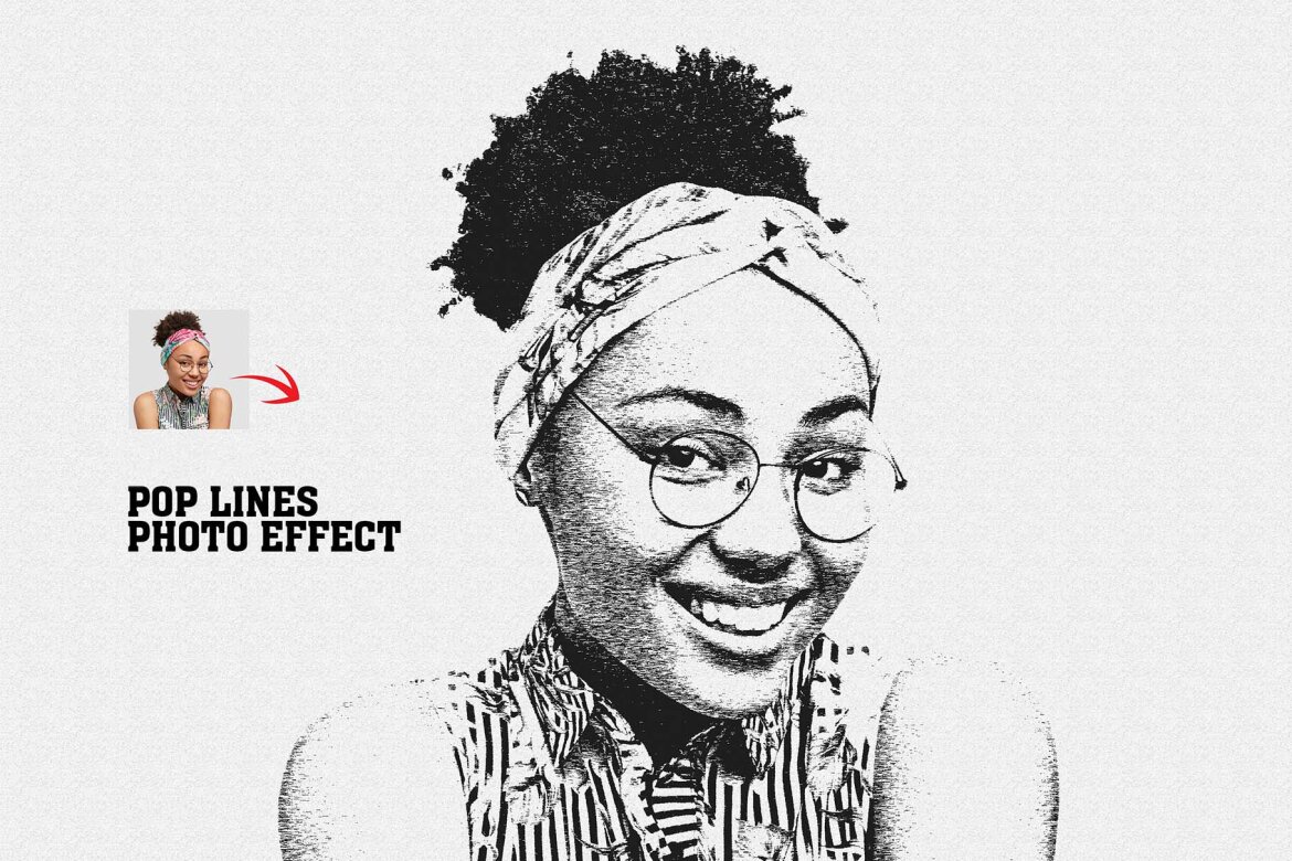 Pop Lines Photo Effect | Deeezy