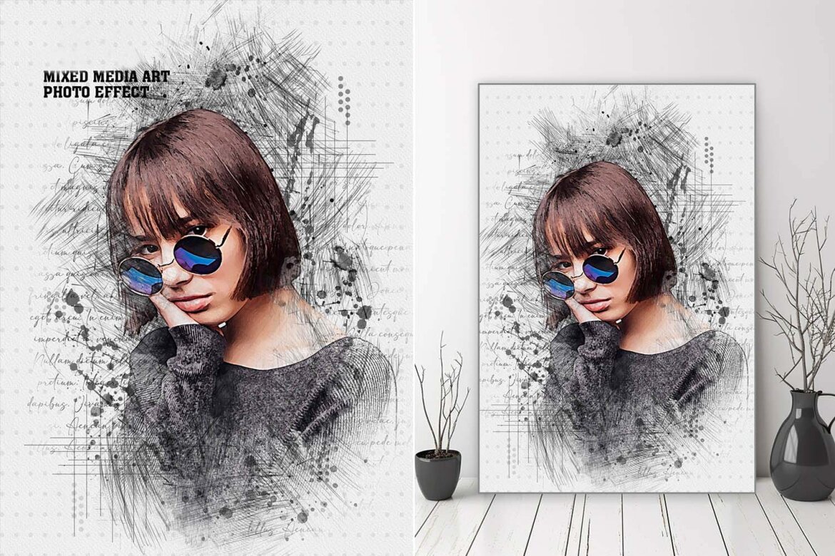 Watercolor Mixed Media Art Photo Effect | Deeezy