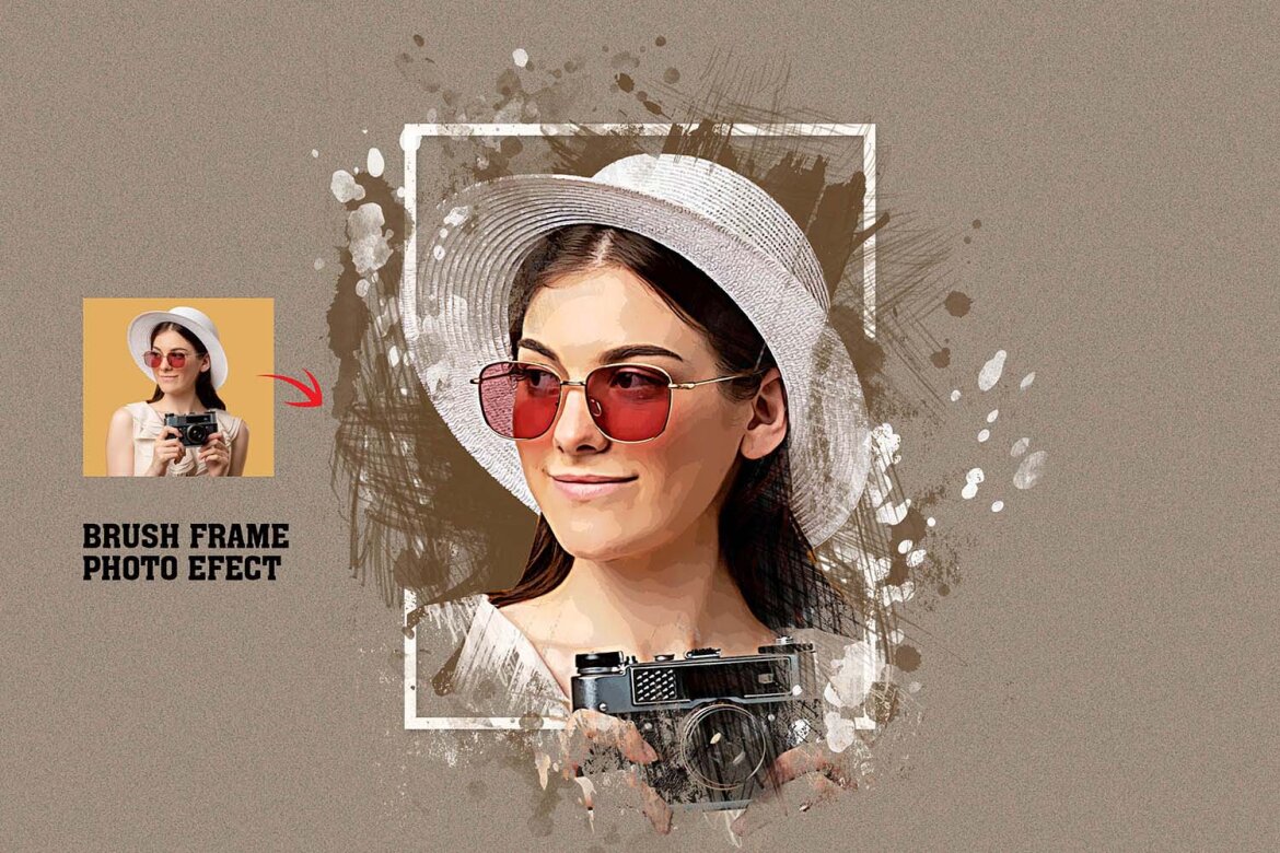 Brush Frame Photo Effect | Deeezy