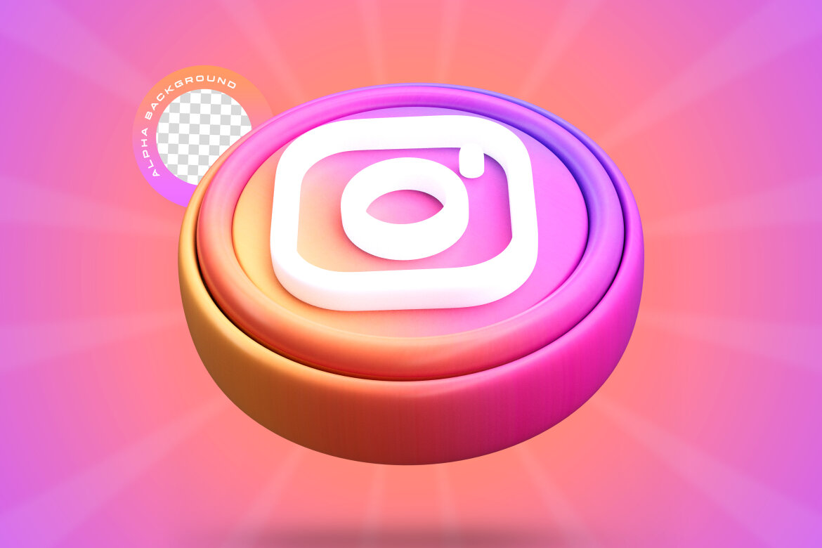 Instagram Logo Icon Isolated 3d Render Illustration (2) | Deeezy