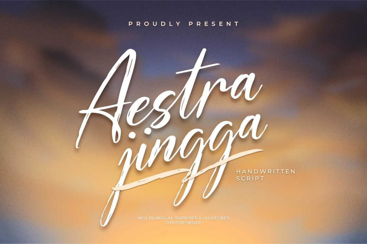 Aestra Jingga | Handwritten Script | Deeezy