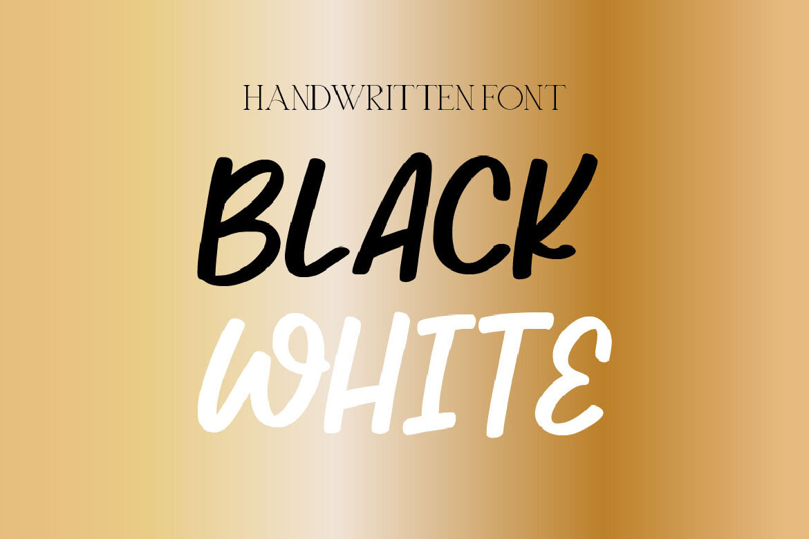 Black White font | Deeezy