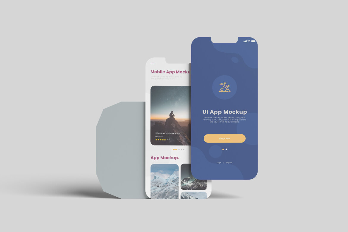 Front View UI Screen Mockup | Deeezy
