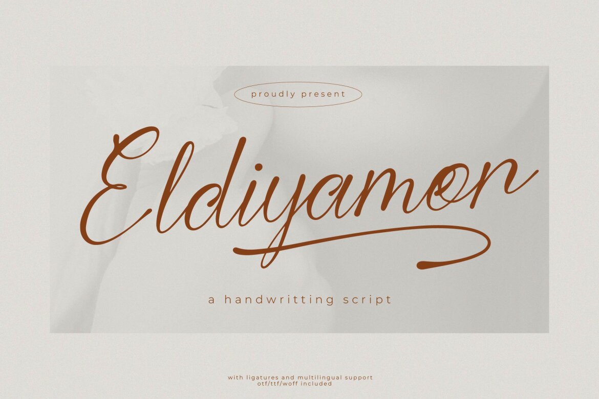 Eldiyamor | Handwritting Script | Deeezy