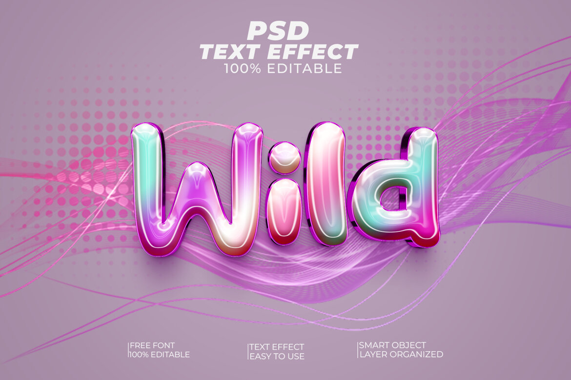 Wild Editable Premium 3d Psd Text Effect | Deeezy