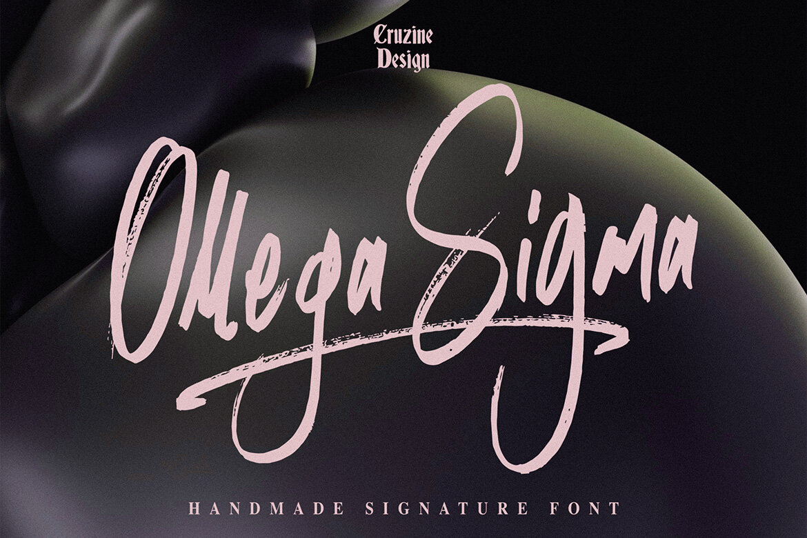 Omega Sigma Brush Script | Deeezy