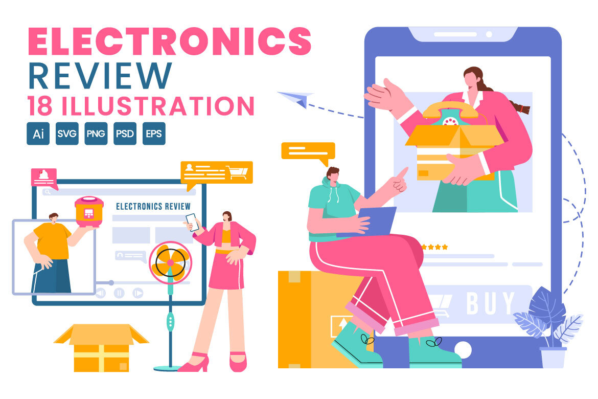 18 Electronics Review Illustration | Deeezy
