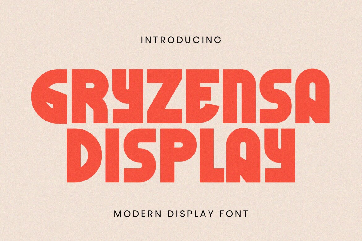 Gryzensa - Display Font | Deeezy
