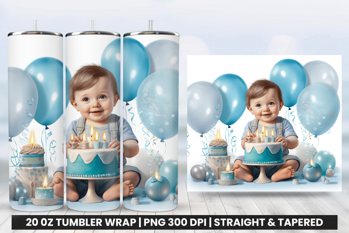 Birthday Baby Boy Tumbler Wrap Tumbler Wrap Sublimation | Deeezy