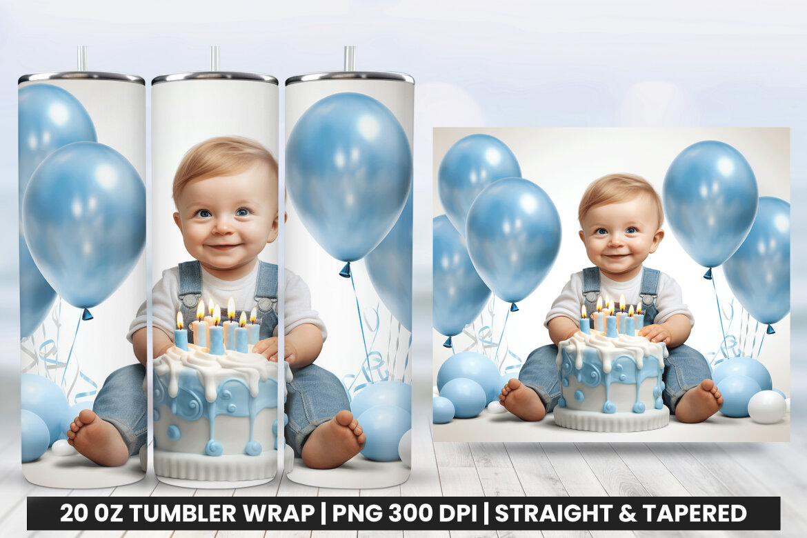 Birthday Baby Boy Tumbler Wrap Tumbler Wrap Sublimation | Deeezy