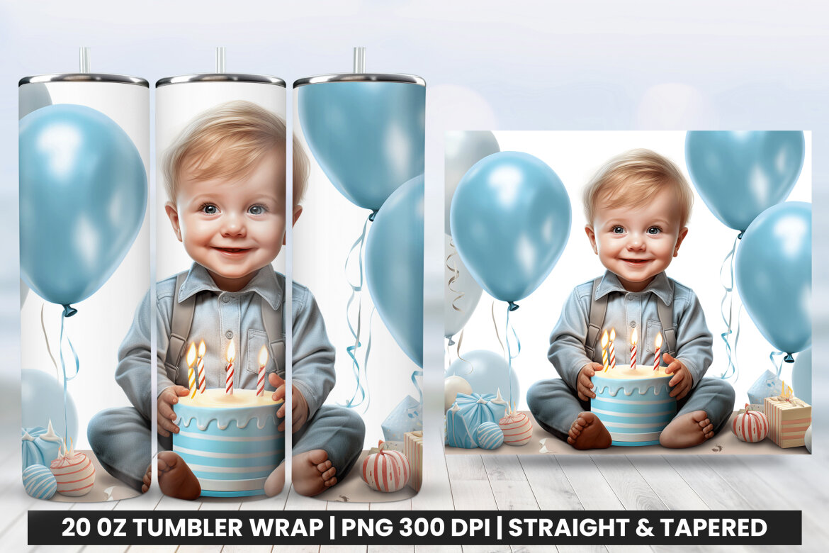 Birthday Baby Boy Tumbler Wrap Tumbler Wrap Sublimation | Deeezy