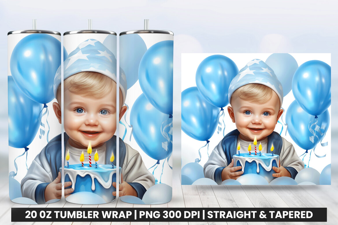 Birthday Baby Boy Tumbler Wrap Tumbler Wrap Sublimation | Deeezy