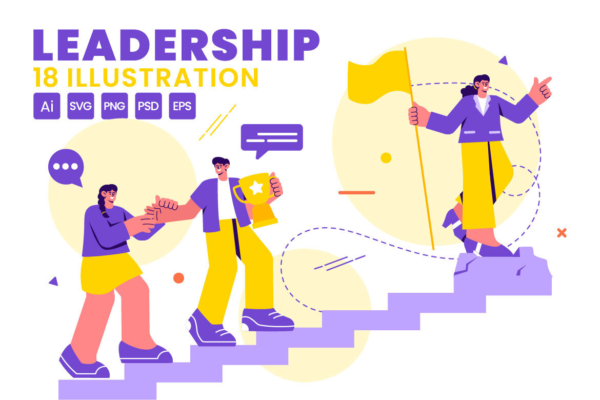 18 Business Leadership Illustration | Deeezy