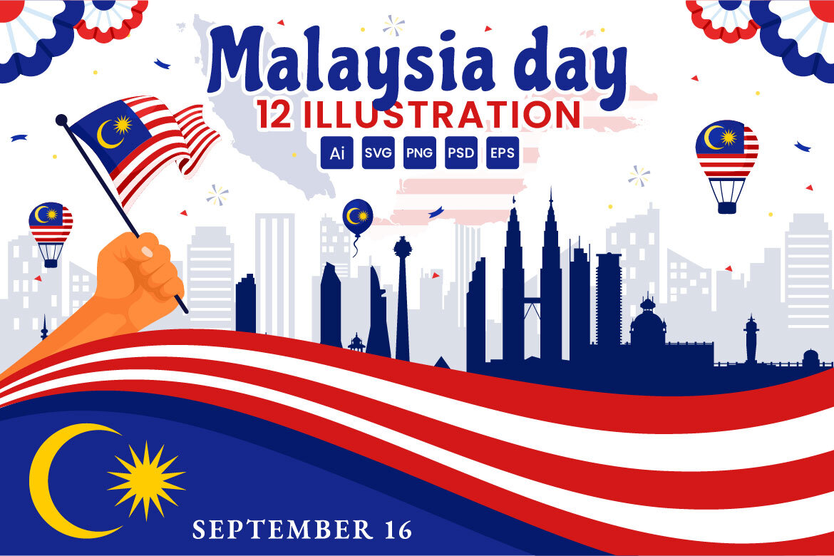 12 Happy Malaysia Day Illustration | Deeezy