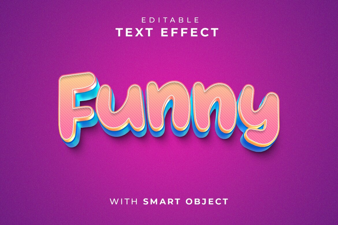 Funny Editable Psd Text Effect 2 | Deeezy