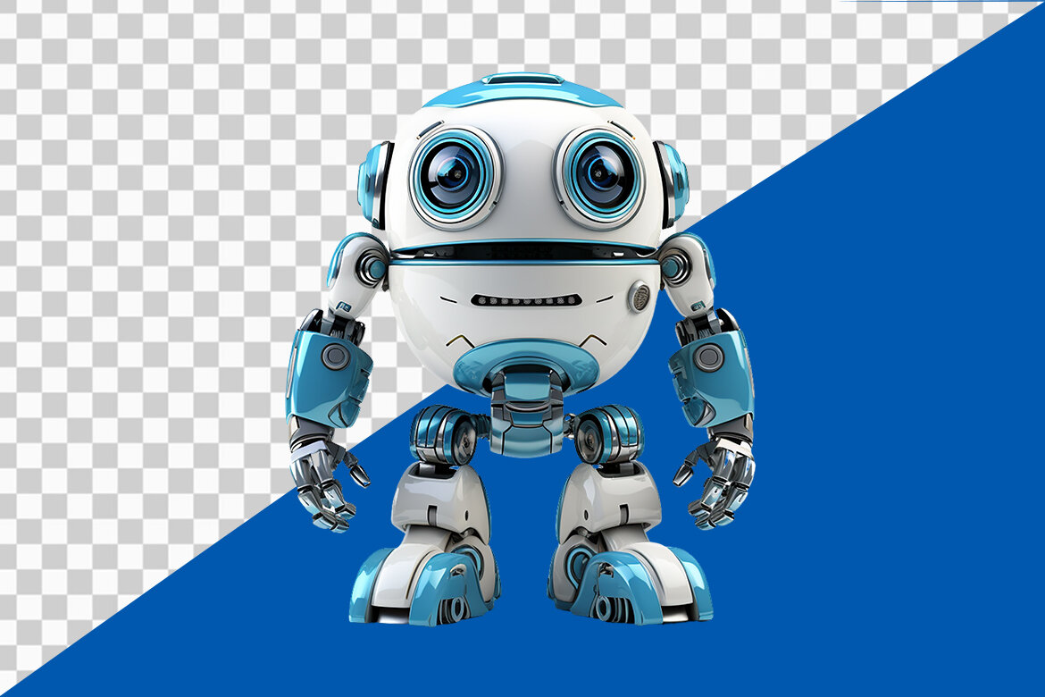 Robot on transparent background PNG image | Deeezy