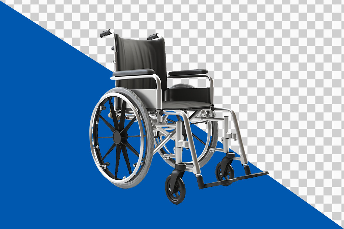 Wheelchair for disable persons on transparent background | Deeezy
