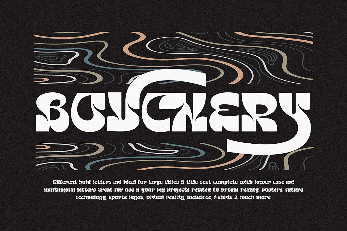 Bouchery - Bold Display Font | Deeezy
