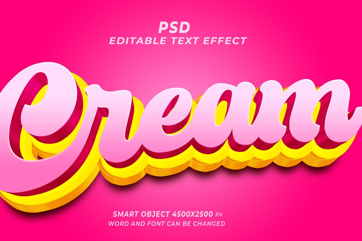 Candy Food Sugar 3d Premium Quality Editable Psd Text Effect (5) | Deeezy