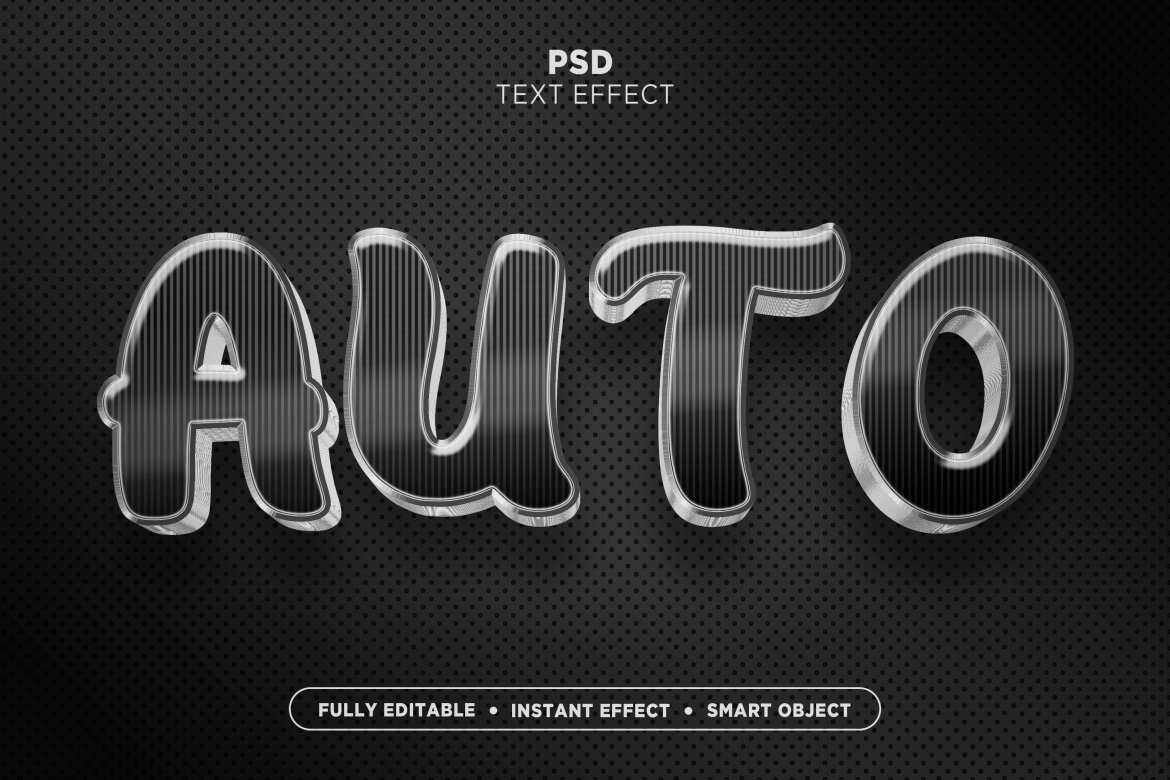 Auto 3d Premium Quality Editable Psd Text Effect | Deeezy