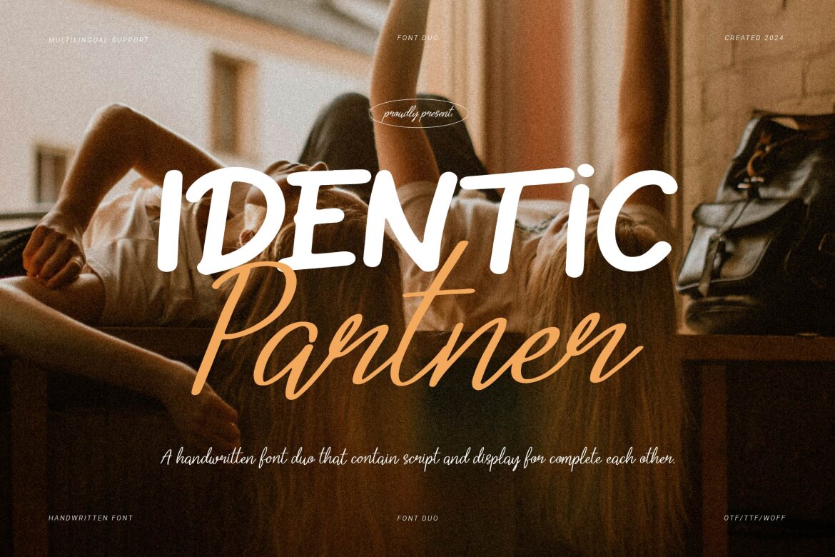 Identic Partner | Handwritten Font Duo | Deeezy