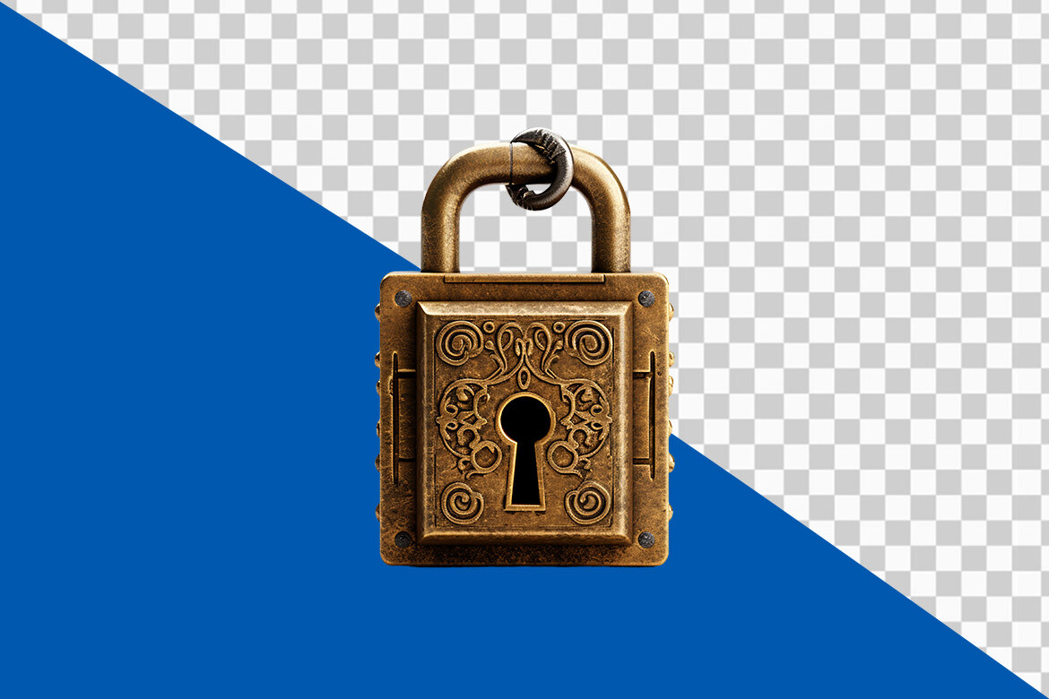 Old Metal Lock on transparent background PNG image | Deeezy