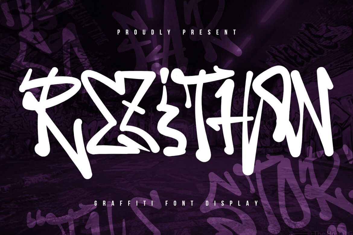 Rezithon Graffiti Display Font | Deeezy