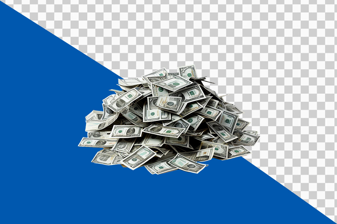 Stack of money on transparent background PNG image | Deeezy